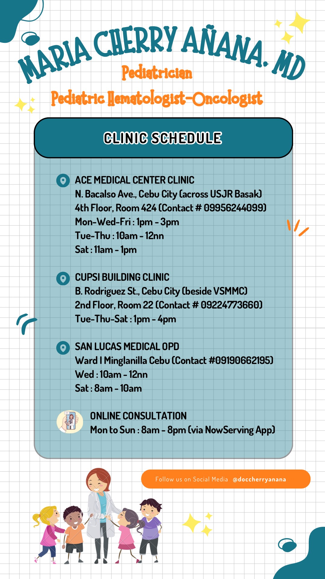 Dr. MARIA CHERRY AÑANA, Cebu City and Minglanilla, Pediatrics | SeriousMD