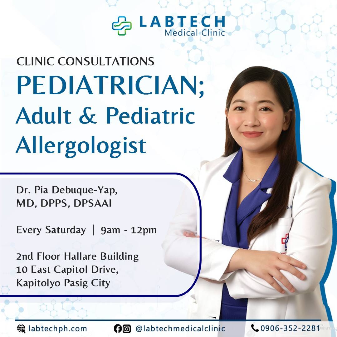 Dr. PIA DEBUQUE-YAP, Angeles City, Tagaytay City, Pasig and Quezon City, Adult & Pediatric ...